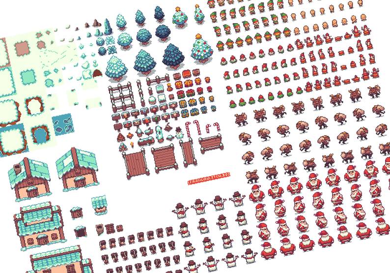 RPG snow tileset by Franuka