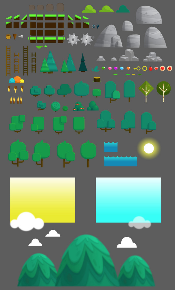 Grass Tile Set by MikeMac2D