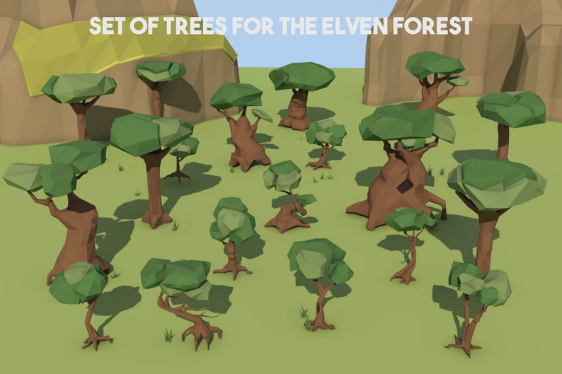 Tree 3D Low Poly Pack by Free Game Assets (GUI, Sprite, Tilesets) Tree 3D Low Poly Pack by Free Game Assets (GUI, Sprite, Tilesets)