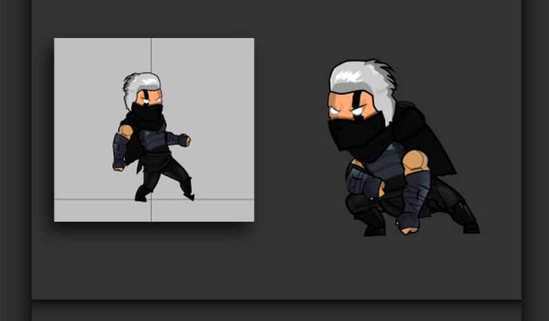 Medieval Dark Thief Game Character Sprites by overcrafted