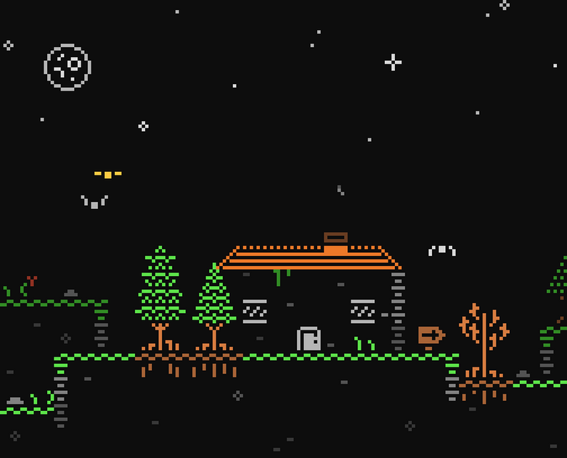 Chroma Noir - 8x8 Platformer Assets (1Bit) by VEXED