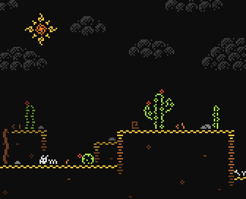 Chroma Noir - 8x8 Platformer Assets (1Bit) by VEXED