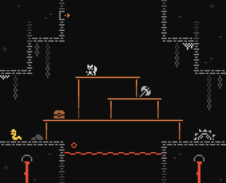 Chroma Noir - 8x8 Platformer Assets (1Bit) by VEXED