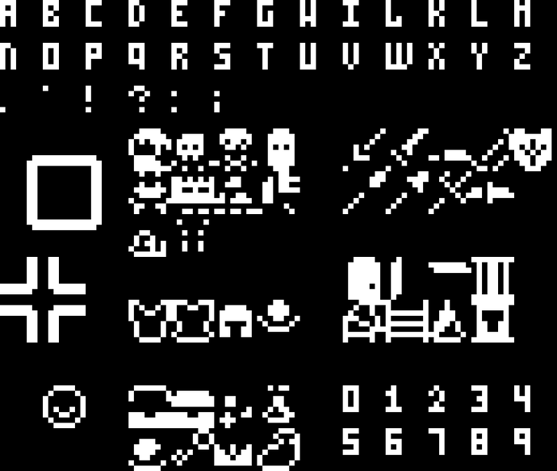 1-Bit Roguelike Tileset by Cole Sweet