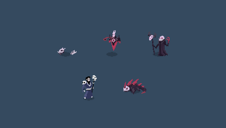 Pixel Art Top-Down RPG Enemies by afgameassets
