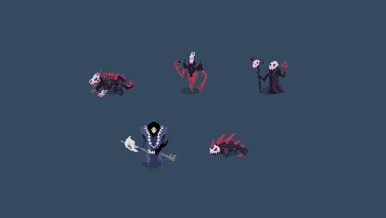 Pixel Art Top-Down RPG Enemies by afgameassets