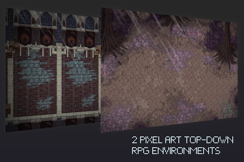 Pixel Art Top-Down RPG Environments by afgameassets