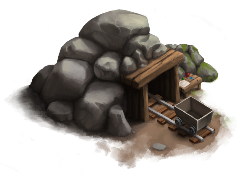 Isometric Gold Mine 2 by Foozle