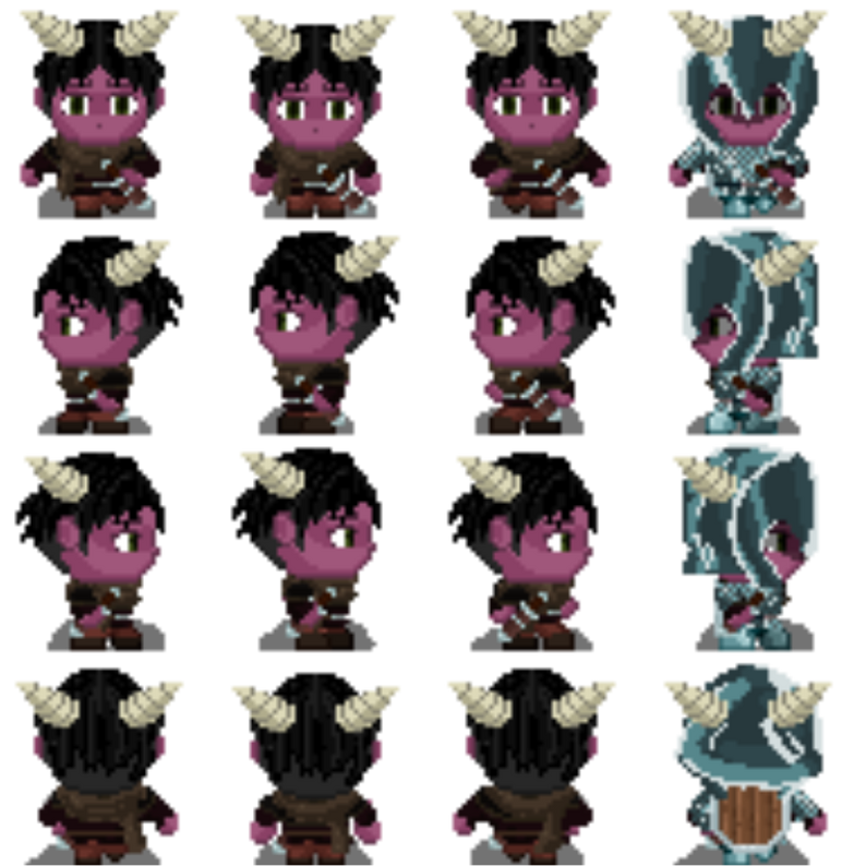 Pixel Art Characters - Demon Pack by Clockwork Raven
