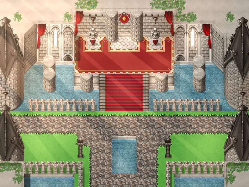KR Royal Fortress Castle Tileset for RPGs by Kokoro Reflections