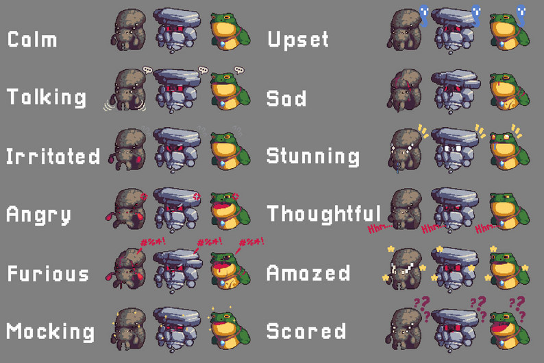 Bosses Portraits for Dialogues 2D Assets by Free Game Assets (GUI ...