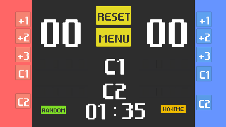 Karate Scoreboard by Artisau