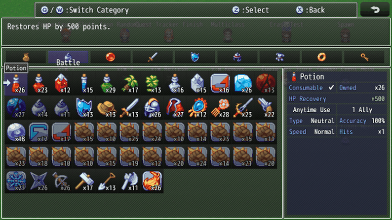 Visual Item Inventory plugin for RPG Maker MZ by VisuStellaMZ