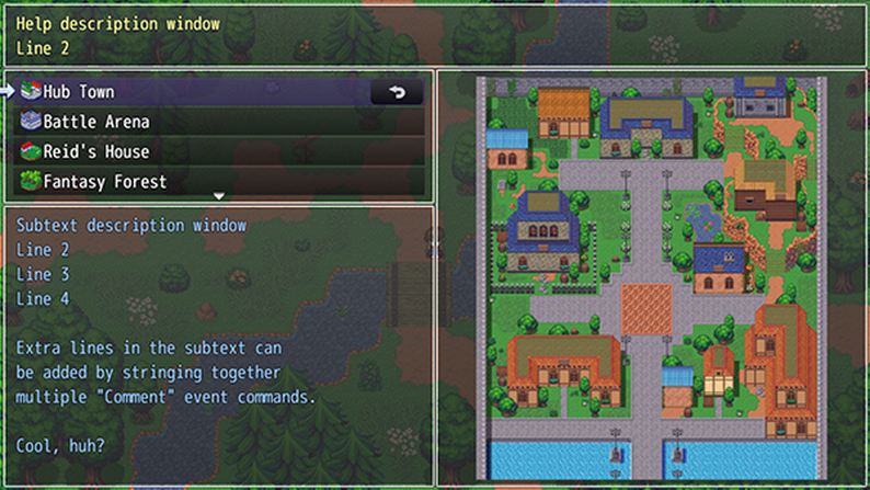 Common Event Menu plugin for RPG Maker MZ by VisuStellaMZ