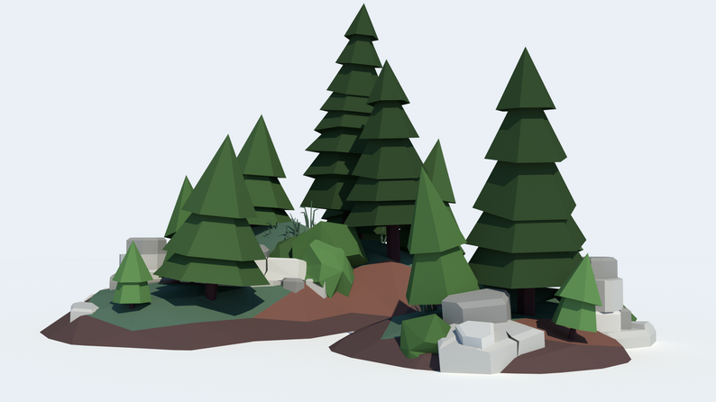 Low Poly Tree Pack by Broken Vector