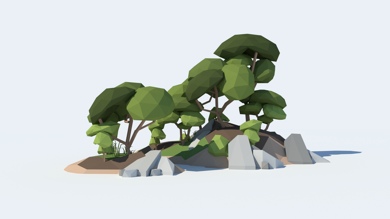 Low Poly Tree Pack by Broken Vector