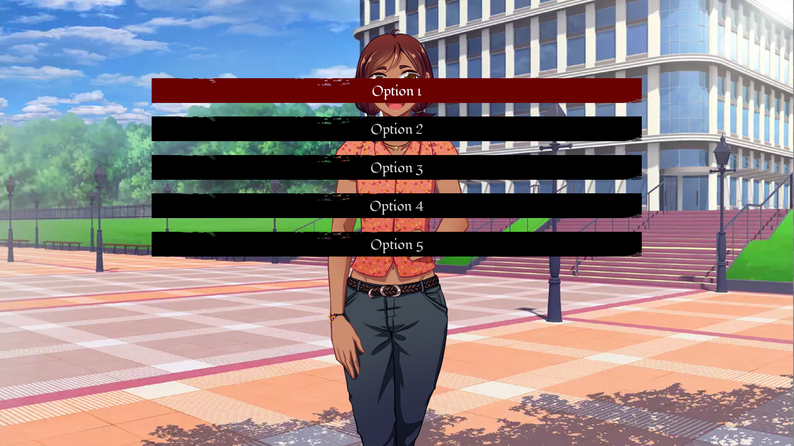 Spooky Raven Ren'py GUI Design by Jaime Scribbles Games