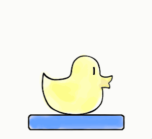 Duck Can Jump! by mrwhitemouse