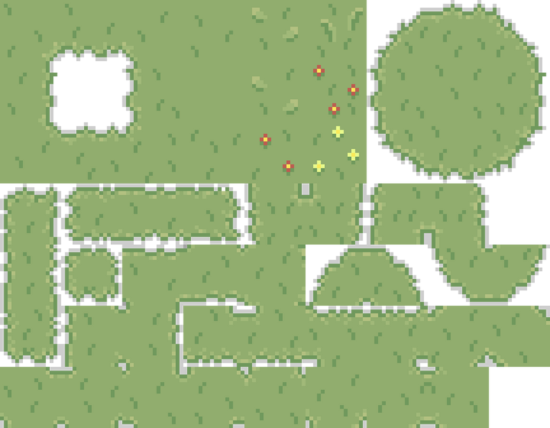 [16X16] Grassy Tileset by Onolix