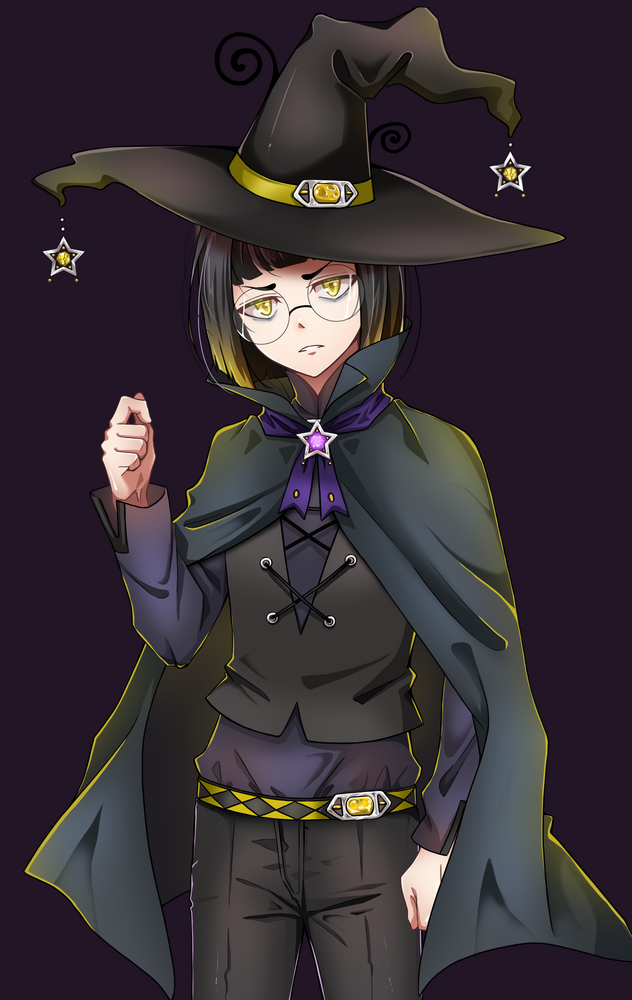 Grumpy Wizard Boy by AnankeKeirin