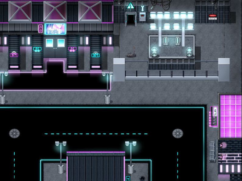 KR Cyberpunk Tileset for RPGs by Kokoro Reflections