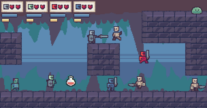 Dungeon: Side Scroller Pixel Art Asset Pack by Draosey