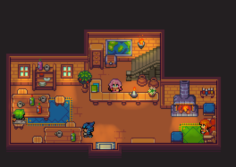 FREE RPG asset tileset interior pack (Super Retro World by Gif) by Gif