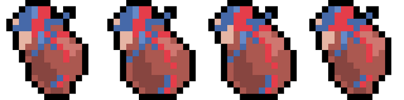 ️ 16x16 animated hearts ️ by Dmitriy Shmilo