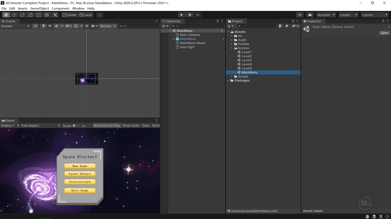 2D Shooter Complete Project by xiayaoyu