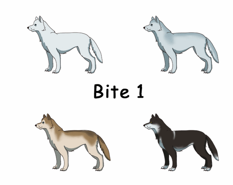 2D Wolf animation assets by Kumako