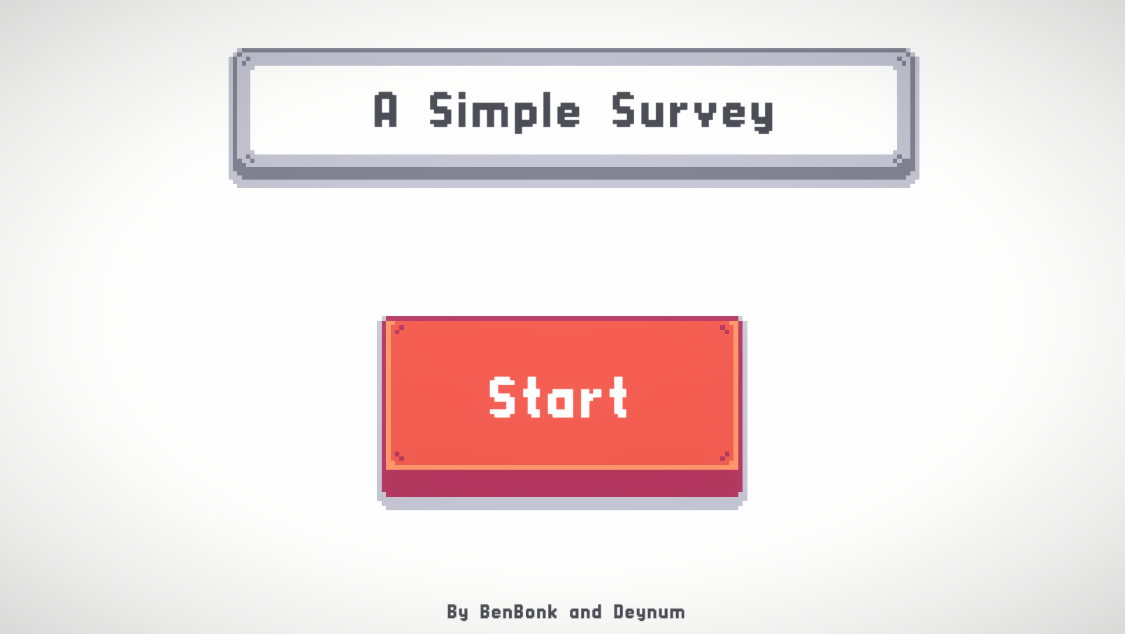 A Simple Survey By BenBonk Deynum For Wowie Jam 3 0 Itch io