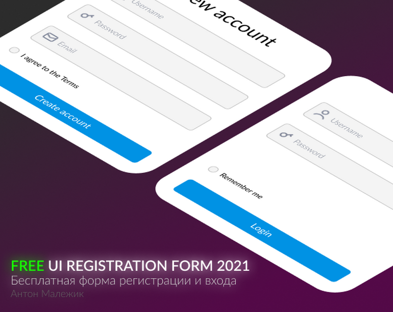 [FREE] UI REGISTRATION FORM 2021 by JOB.LAB