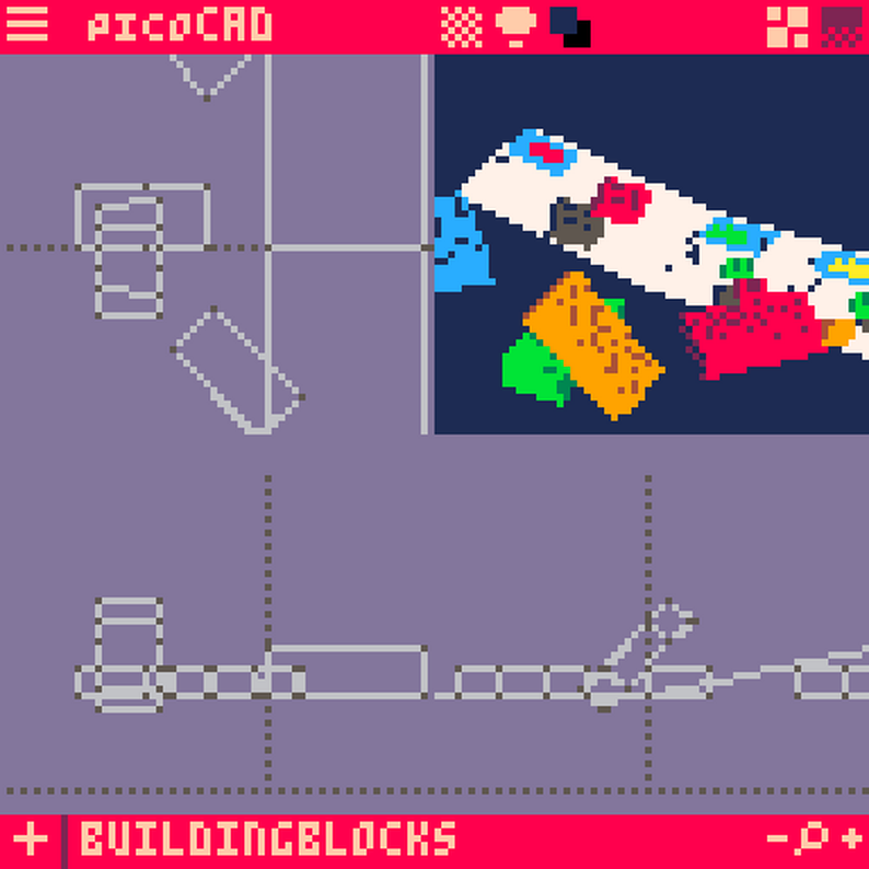 Building With Blocks | PicoCAD Jam Entry by jesstelford