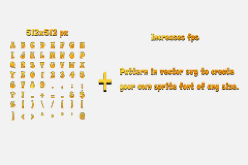 Sprite font by sdev