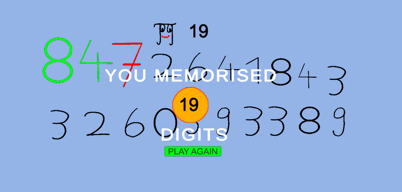 Pi Game - Memorise 100 Digits by Shiny_Emerald_Games