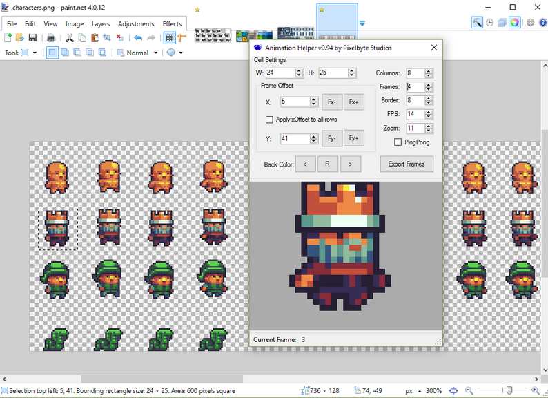 Paint .Net Animation Helper Plugin by Pixelbyte Studios