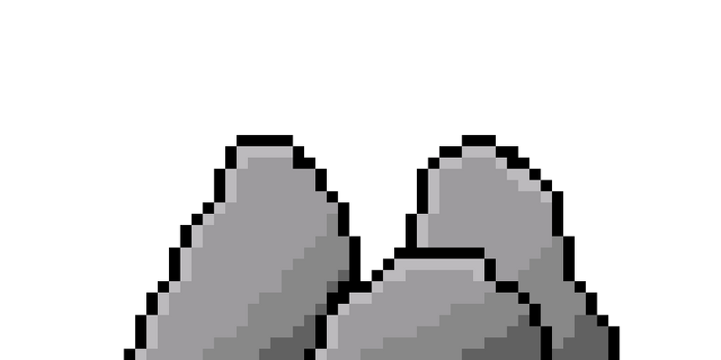 Pixel Art Rocks by pholsen