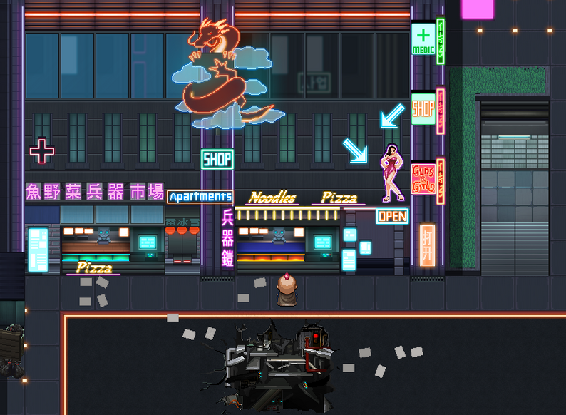 Winlu Cyberpunk Tileset - Exterior by WinLu