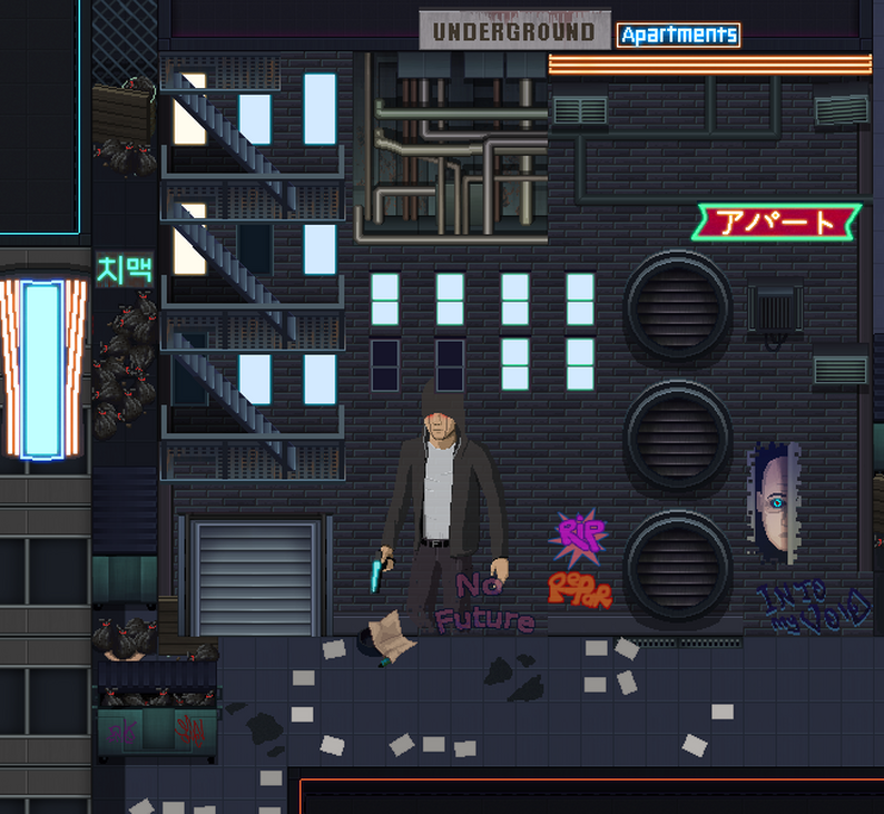 Winlu Cyberpunk Tileset - Exterior by WinLu