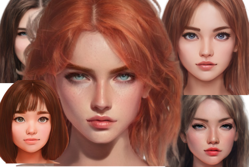 2D Portraits by Thatnewdevgirl