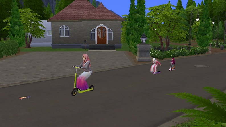 the sims 4 cc scooter and sketboard for adult, kids, and toddler by ...