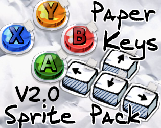 Paper Keys Sprite Pack V2.0 by U-GameZ