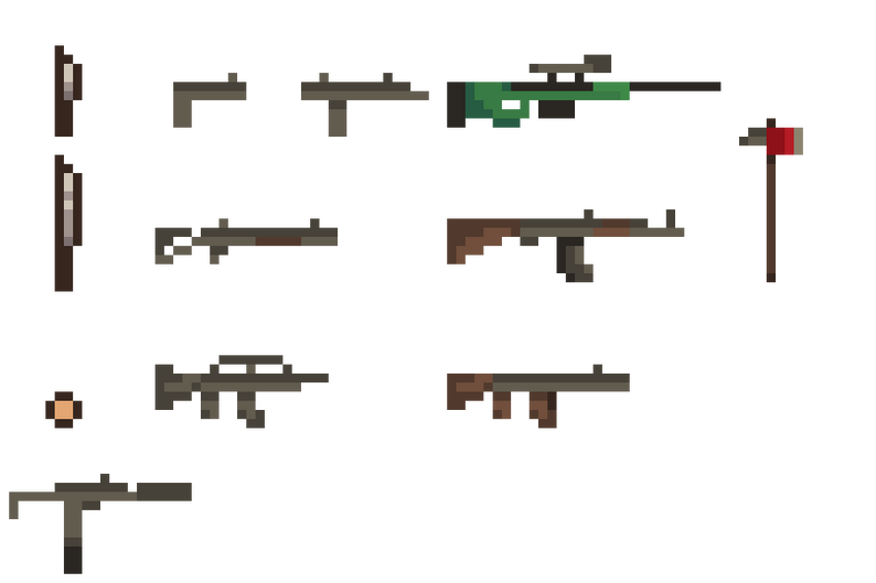 weapon sprites by JustTarget