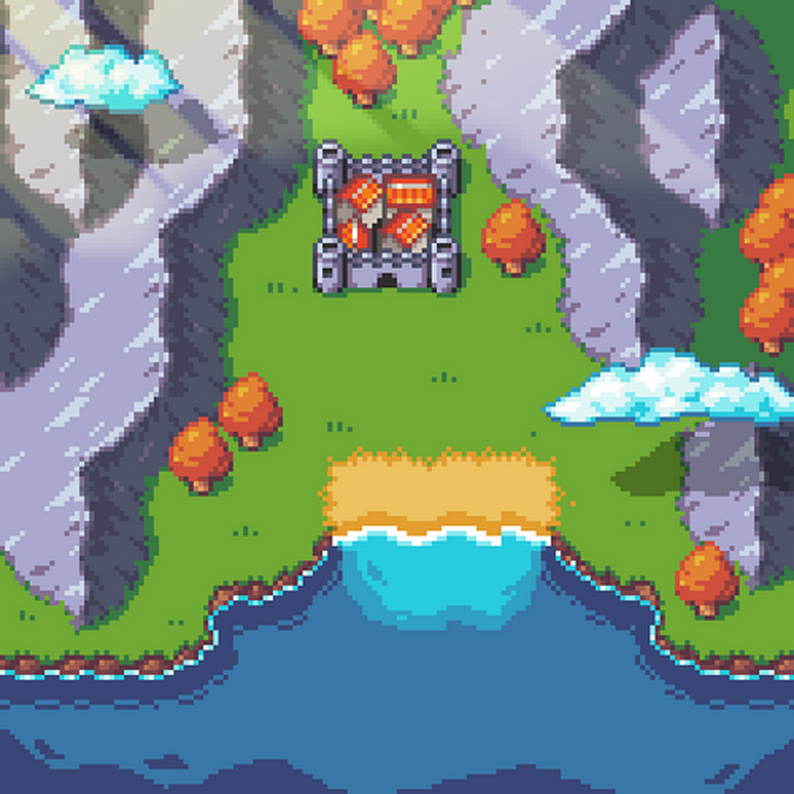RPG asset tileset overworld pack (Super Retro World by Gif) by Gif