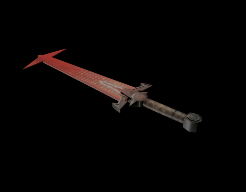 PS1 Style doom eternal crucible sword by 3JUP1T3R