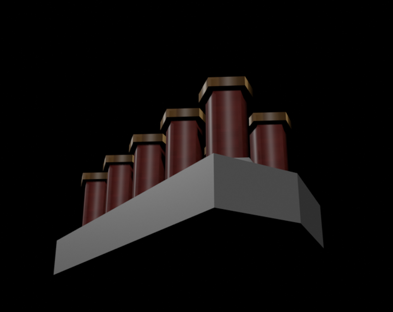 PS1 Style doom shotgun shells ammo pickup by 3JUP1T3R