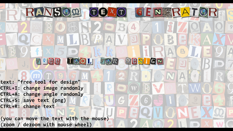 ransom text generator by Camille L.