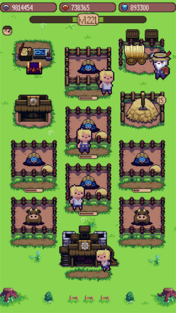 Fantasy Farm : valley of pixel crops by HogFrog