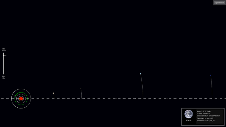 Simple Solar System Sandbox by CommanderLouiz