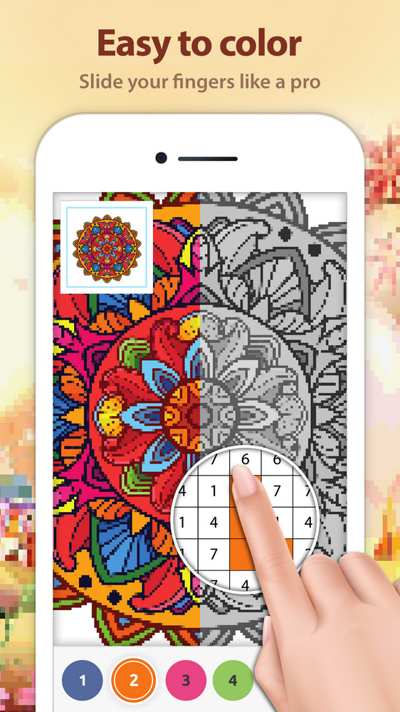Mandala Color by Number: Coloring Book for Adults by Peaksel